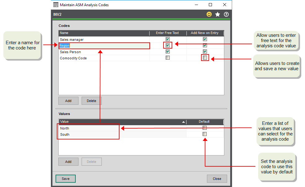 Set up analysis codes