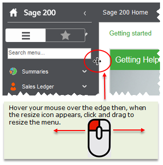 Use the Sage 200 desktop