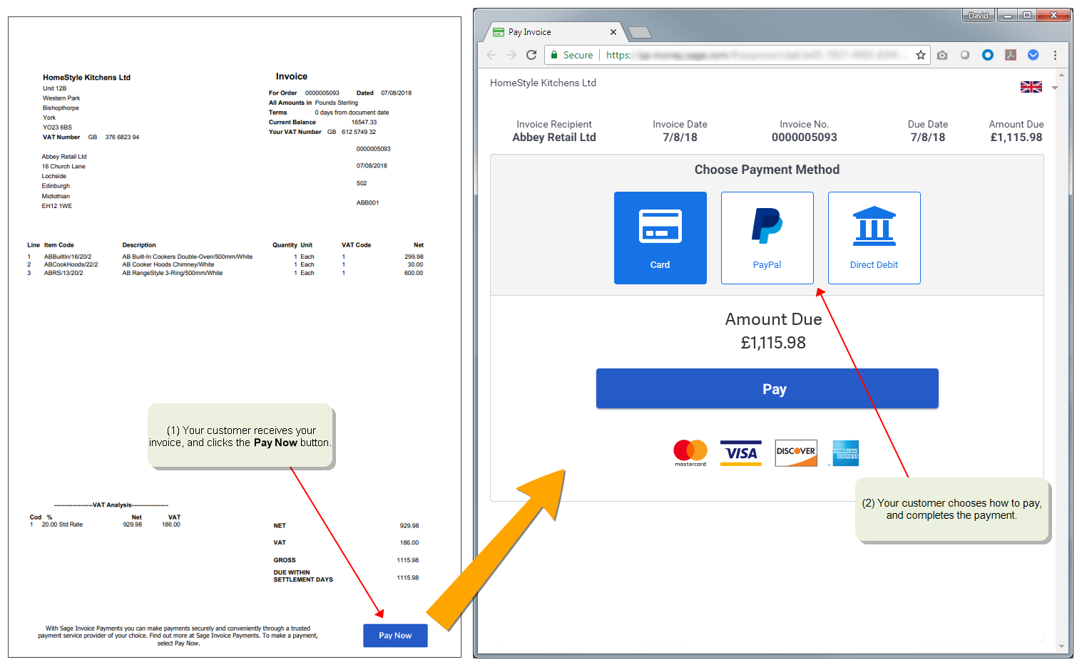 Take payments using Invoice Payments