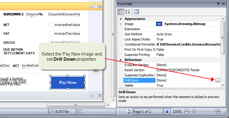 Add a Pay Now button to custom documents for Opayo (Sage Pay)