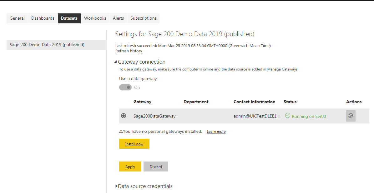 Refresh data in Power BI reports
