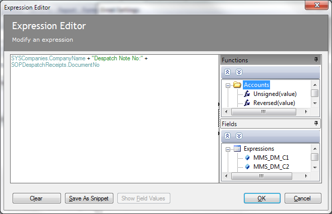 Set up despatch notes to send via email