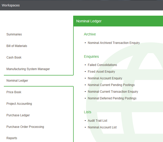 Purchase document workspaces and enquiries