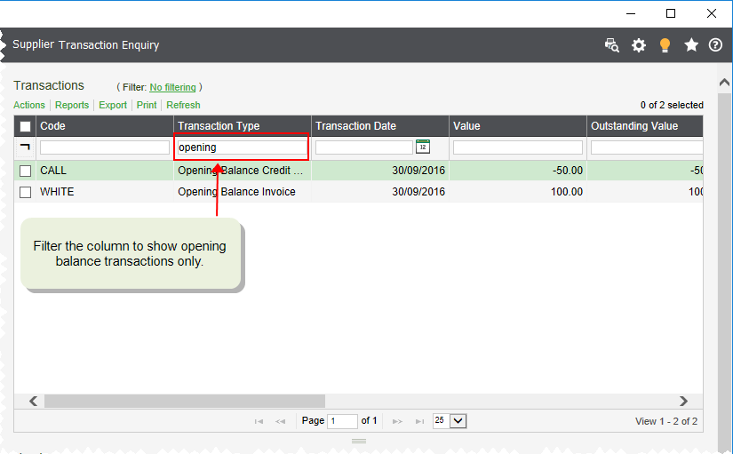 Reconcile your Creditors Control account