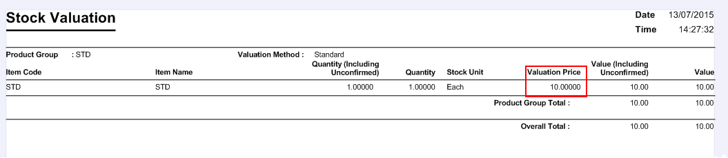 Standard cost variances