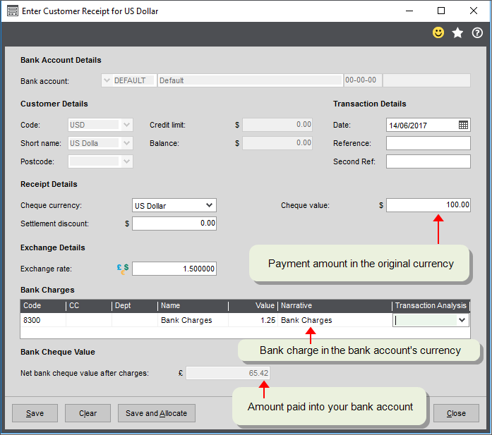 Record cash payments
